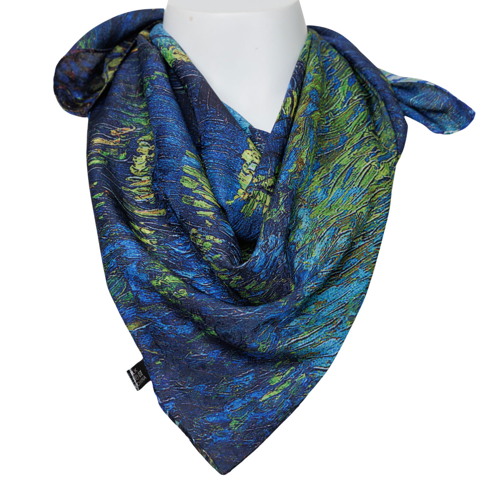 Colectie noua | Esarfa premium din matase cu dubla fata, imprimeu cu o ...