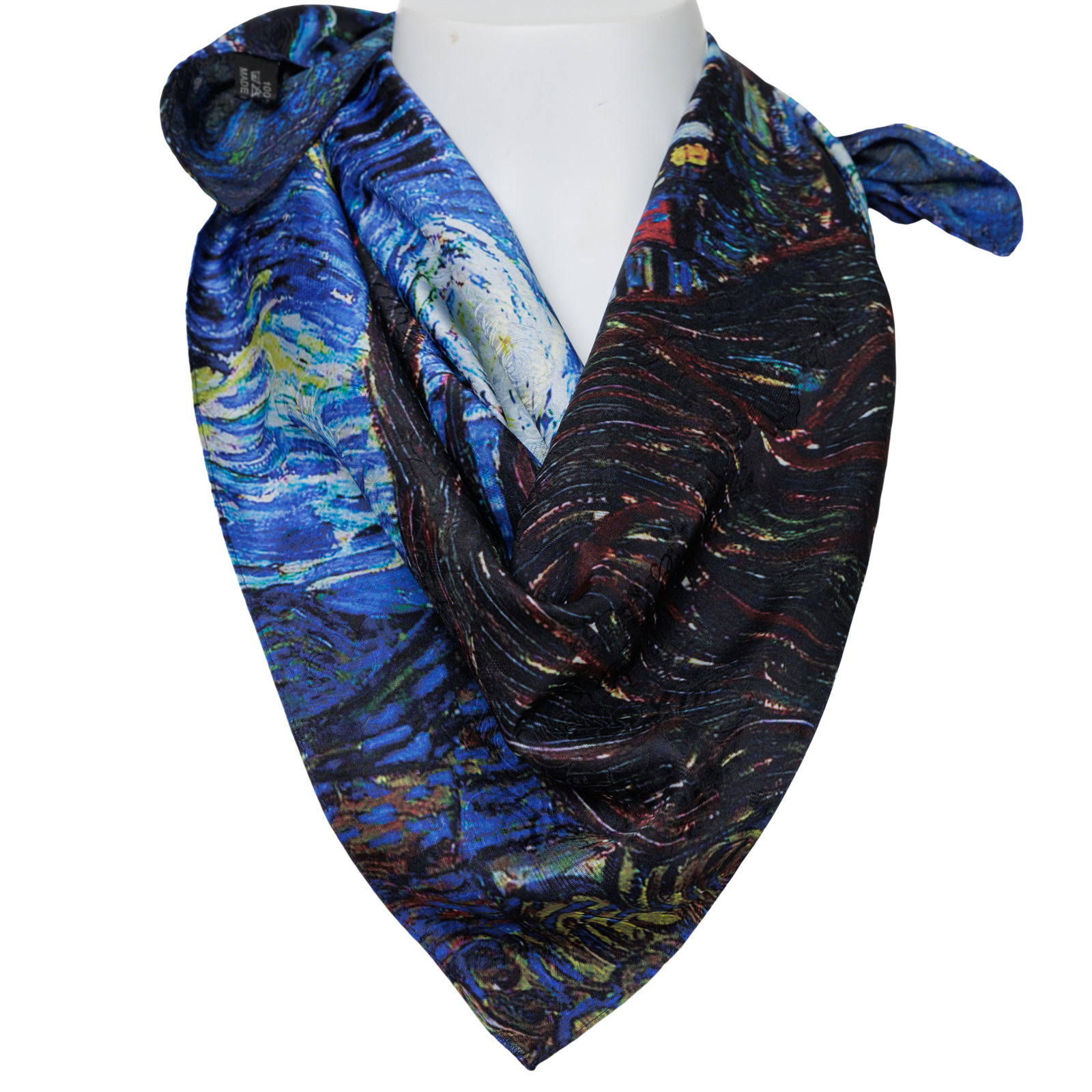 Colectie noua | Esarfa premium din matase cu dubla fata, imprimeu cu o ...