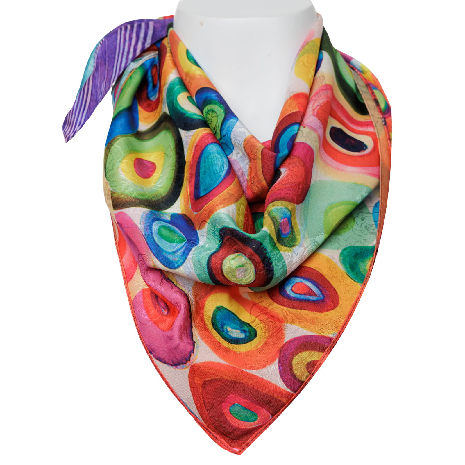 Colectie noua | Esarfa premium din matase cu dubla fata, imprimeu ...