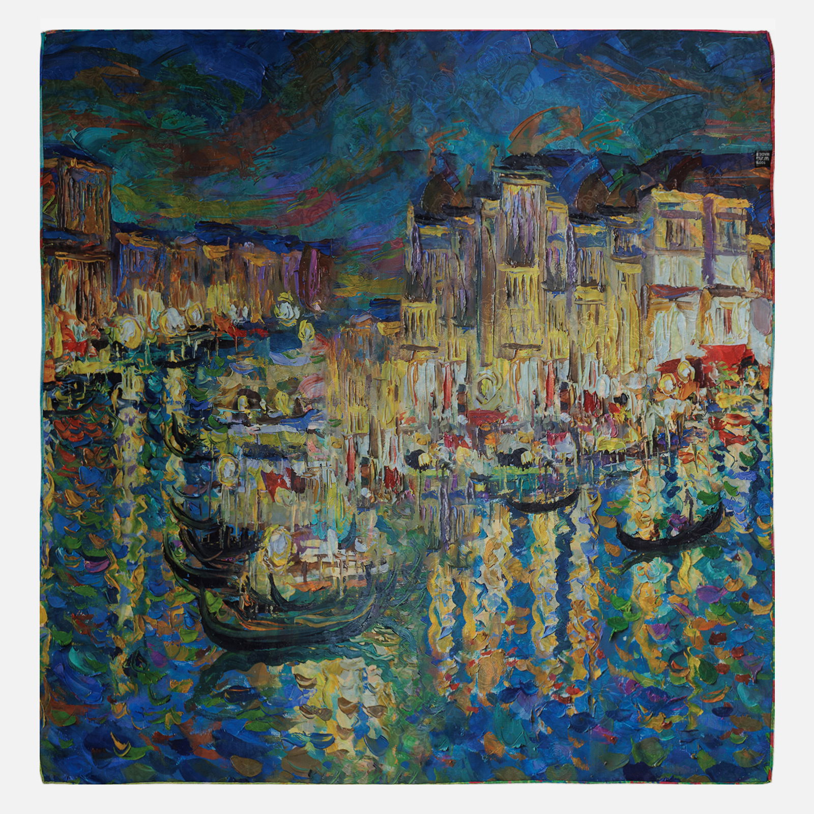 Colectie noua | Esarfa premium din matase cu dubla fata, imprimeu cu ...