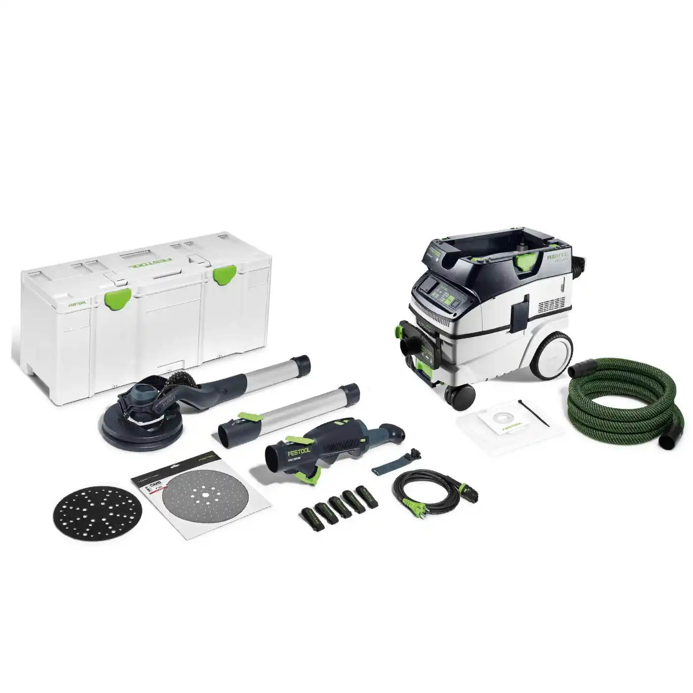 Set Slefuitor Glet Festool LHS 2 225 PLANEX + Aspirator CTL 26 E AC RENOFIX CLEANTEC ...