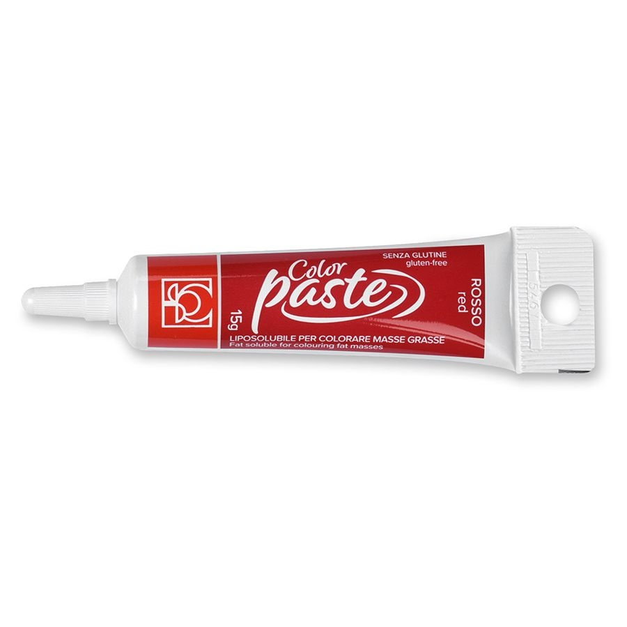Liposoluble Food Coloring Paste in Tube with Applicator, Red, Modecor ...