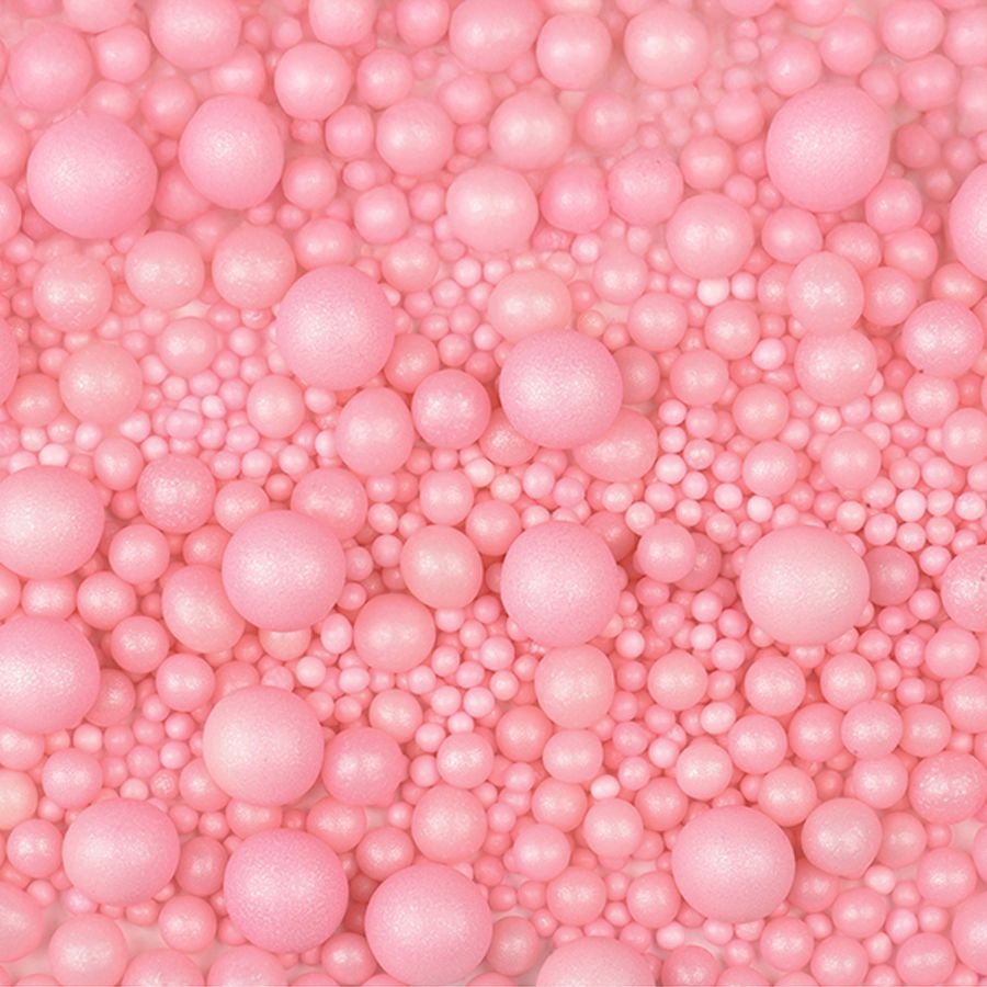 Perle Zahar Roz Diferite Marimi 100 g