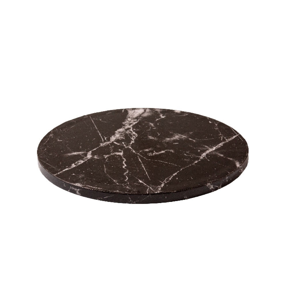 Platou Tort Model Marmura Neagra, Ø 40 x H 1.2 cm